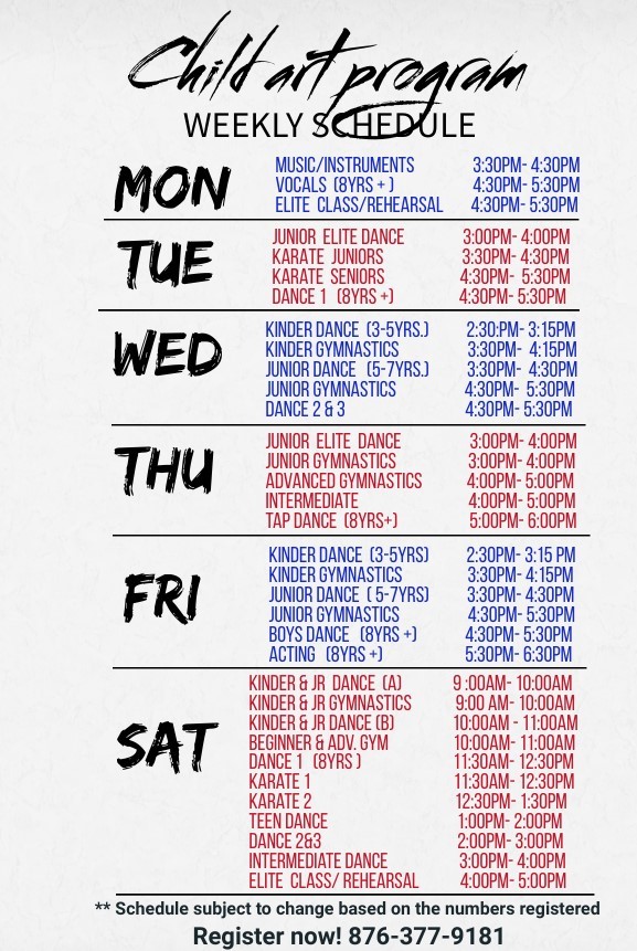 First Dance Studios - Class Schedule